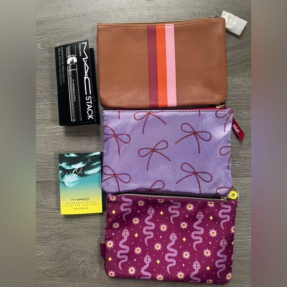 ipsy | Bags | Ipsy Cosmetic Bags Set With Mac Cosmetic Samples | Poshmark
